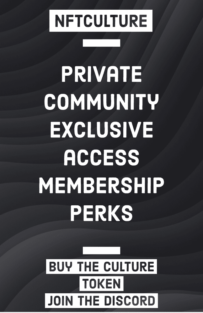 NFT Culture Token | NFT CULTURE | Web3, NFTs | Interviews and more